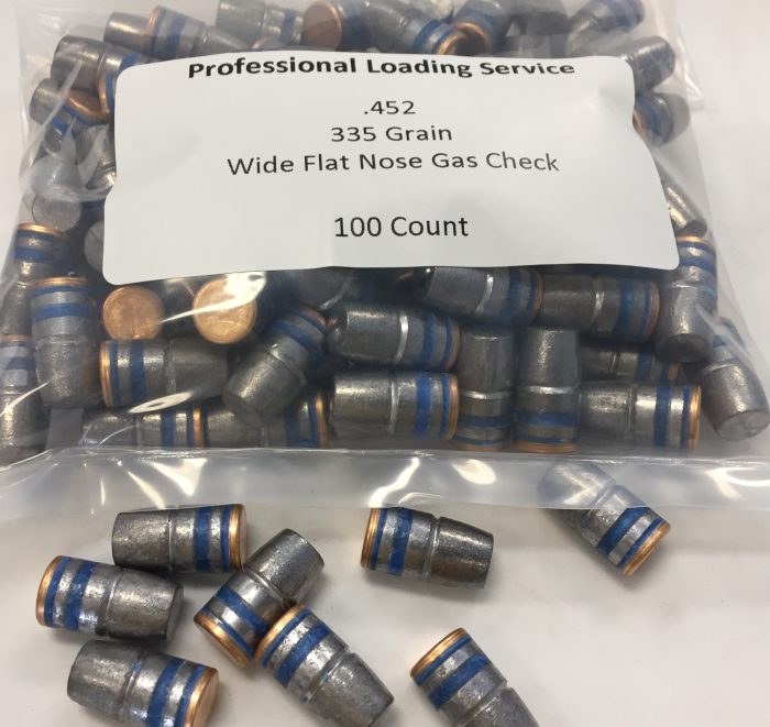 0.452dia, 335gr Wide Flat Nose Gas Check – CAST PERFORMANCE